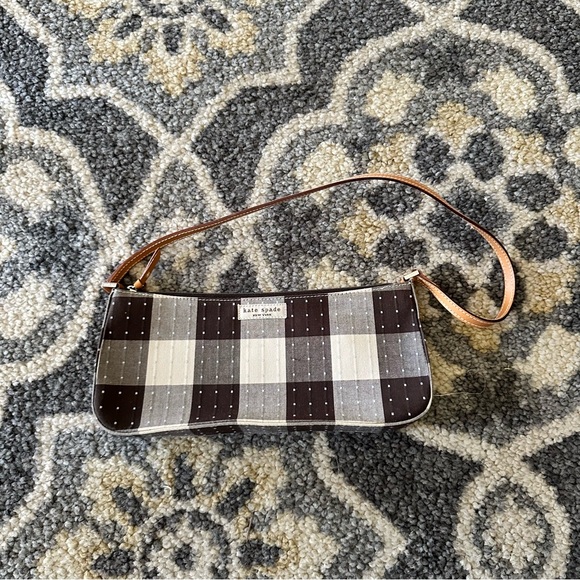 kate spade | Bags | Vintage Kate Spade 9s Plaid Pochette Shoulder Bag ...